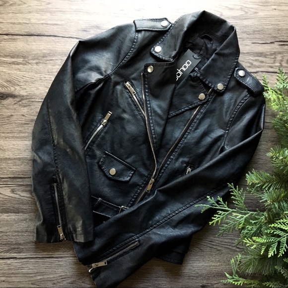 Boohoo | Jackets & Coats | Flared Sleeve Biker Jacket | Poshmark